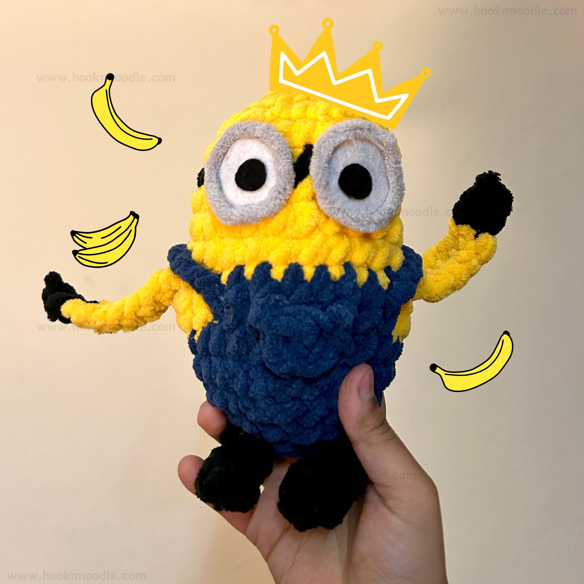 Crochet Minion Plushie – Hook•n•Noodle